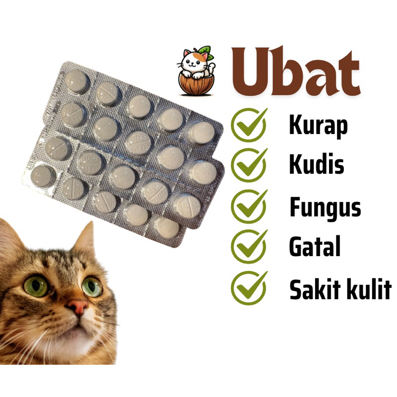 UBAT KURAP FUNGUS RINGWORM HAMA GATAL KULIT UNTUK ANJING DAN KUCING ...