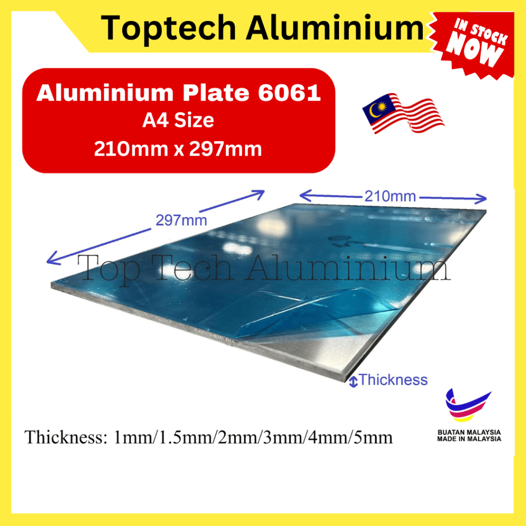 [Ready Stock/Fast Delivery] Aluminium plate A3 297mmx420mm A4 Size ...