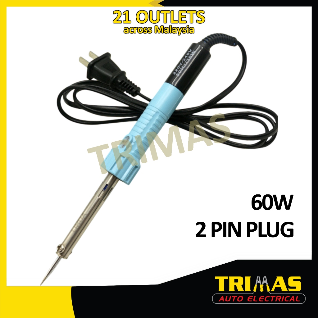 60W Soldering Iron Kit Set Electronic Iron Solder Gun 2 Pin | Shopee ...