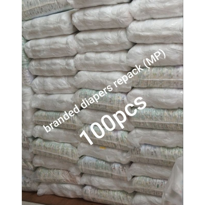 Branded diapers repack( MP) 100 pcs (tape& pants) | Shopee Malaysia