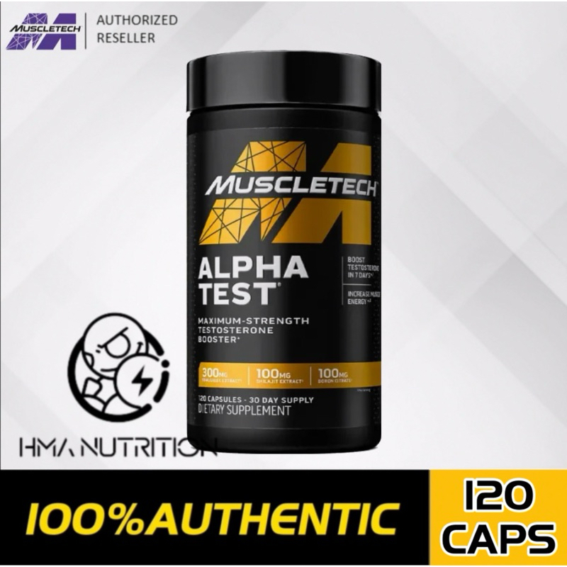 Muscletech Alpha Test (120 Capsules) Testosterone Booster,Muscletech ...