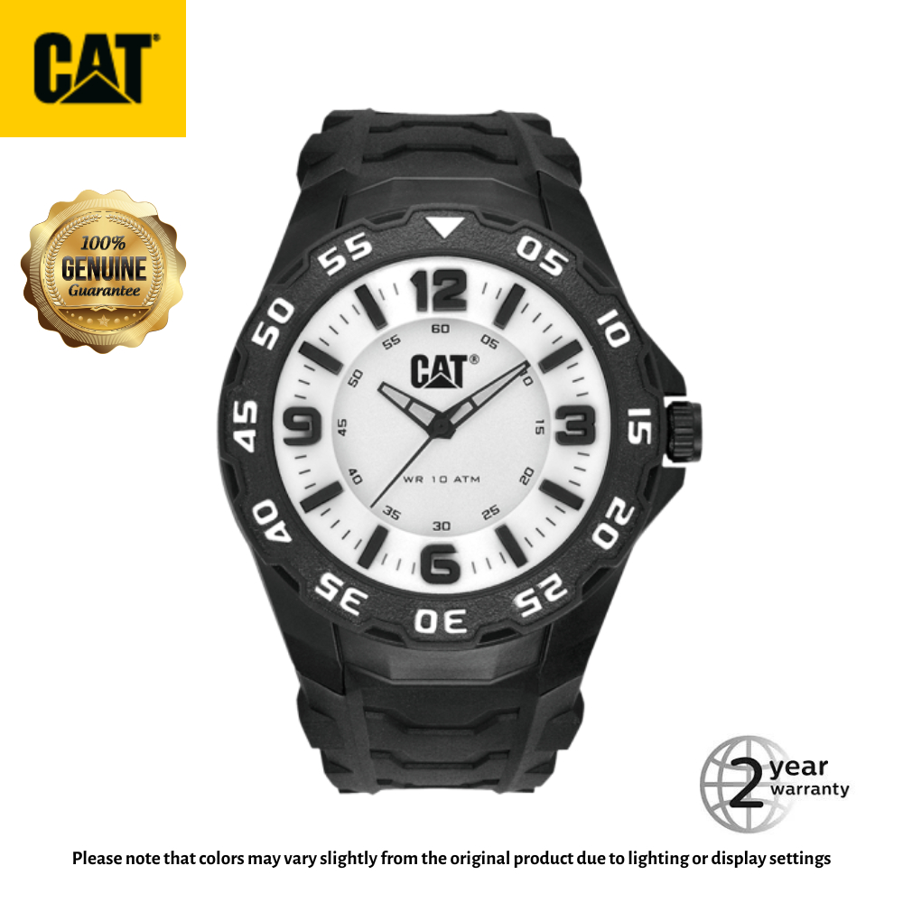 Caterpillar CAT MOTION LB.111.21.231 Black Silicone Strap Men Watch ...