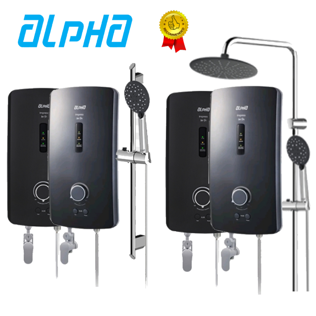 Alpha Non Pump Instant Water heater IM-9E / Alpha Non Pump Water Heater With RainShower IM-9E ...