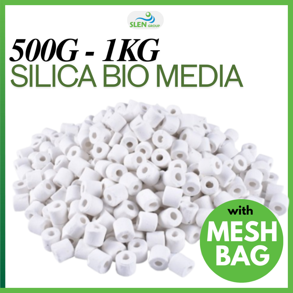 SLEN 500g Ceramic Bio Filter Media Ring Aquarium Filter Ring Nano ...