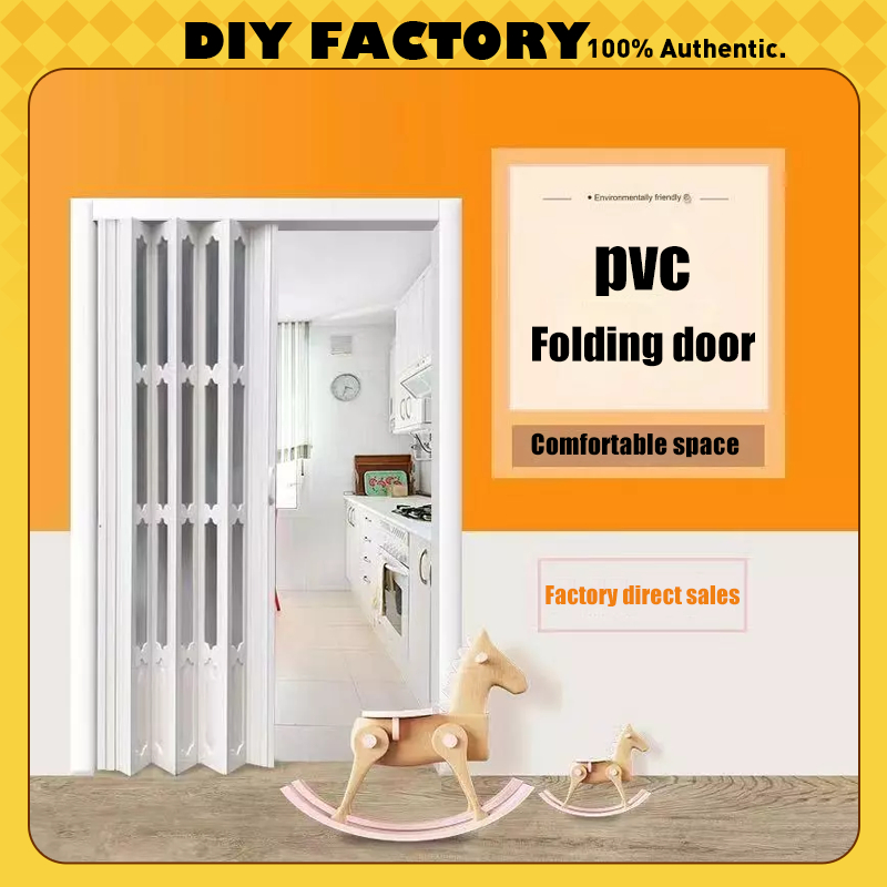 PVC Folding Door Kitchen Bathroom Partition Balcony Sliding Door ...