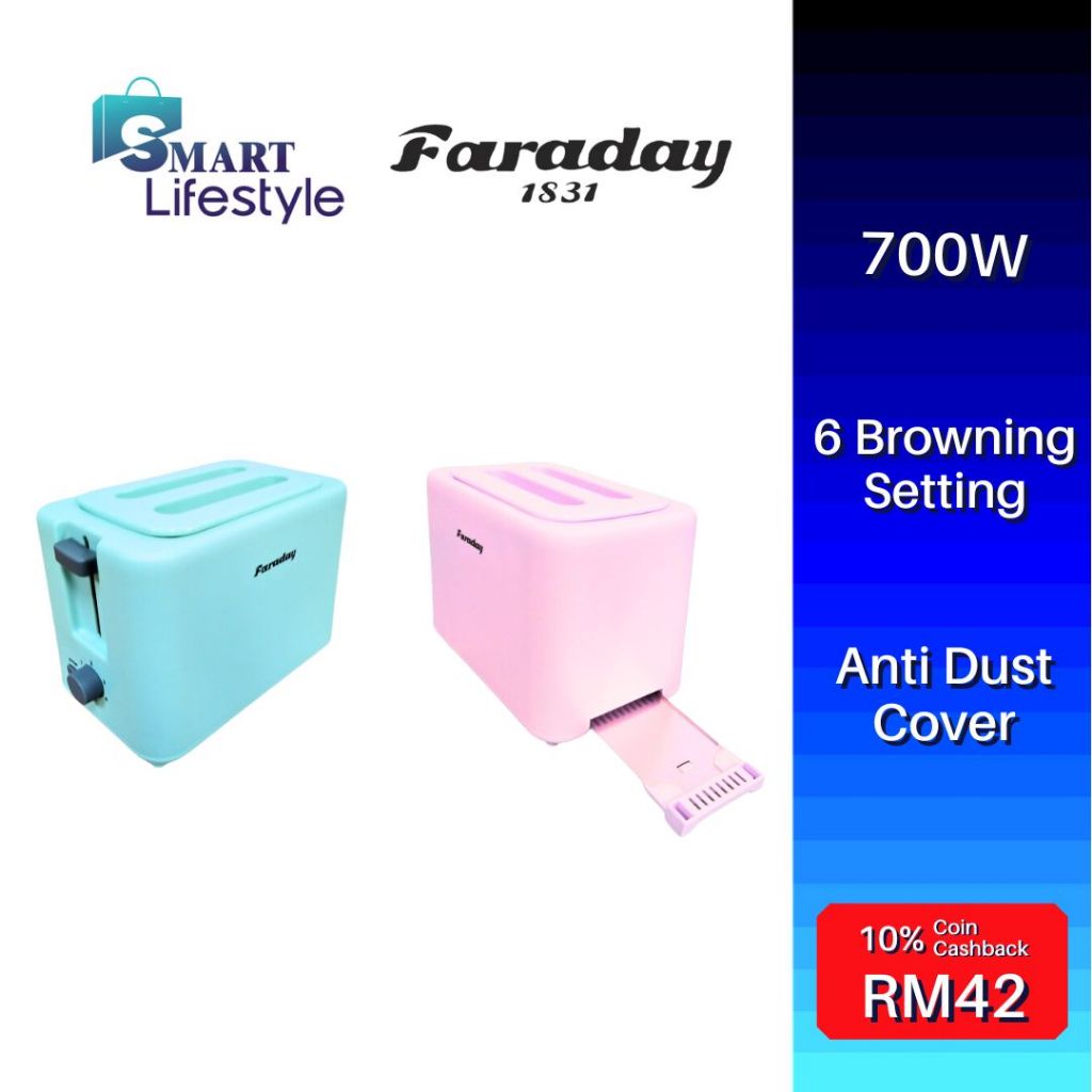 Faraday 2 Slots 700W Bread Toaster FT-33 | Shopee Malaysia