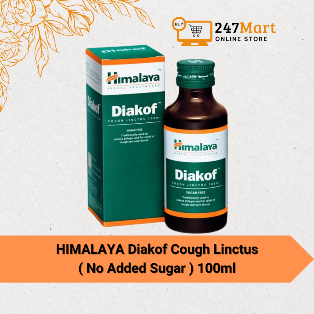 HIMALAYA Diakof Cough Linctus ( No Added Sugar ) 100ml | Shopee Malaysia