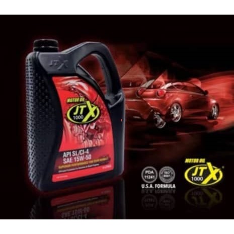 🔥🔥JTX RED / JTX GOLD ENGINE OIL - 1 LITER & 4 LITER (READY STOCK) with ...