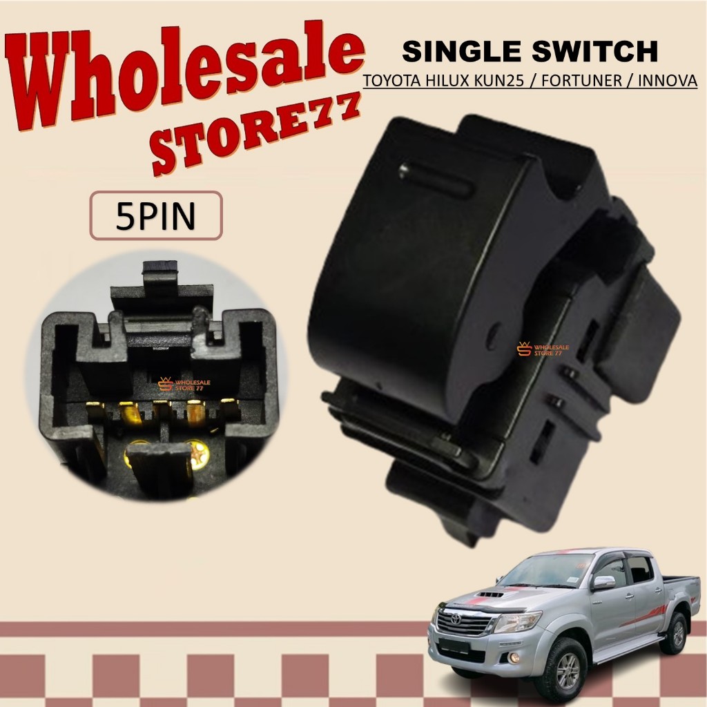ADA STOCK | Toyota Hilux Kun25/Fortuner/Innova POWER WINDOW SINGLE ...