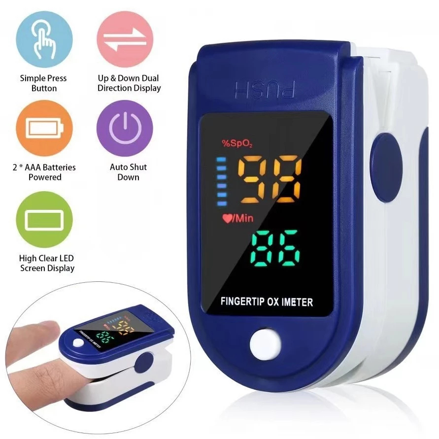 LK87 Oximeter Portable Fingertip Pulse Blood Oxygen Saturation Testing ...