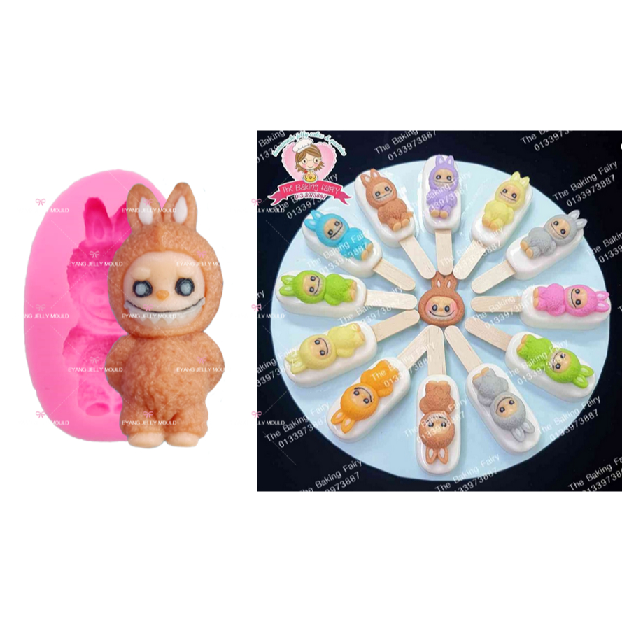 Labubu Silicone Mold 拉布布燕菜硅胶模 Labubu Jelly Moud labubu 燕菜模型 | Shopee ...