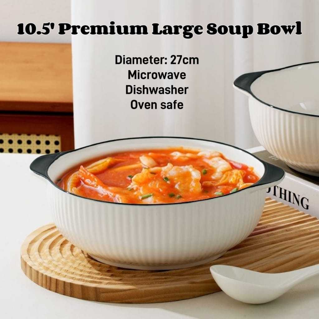 10.5' Big Bowl/ Soup Bowl/Mangkuk Sup/ Mangkuk Besar/ Noodle Bowl ...