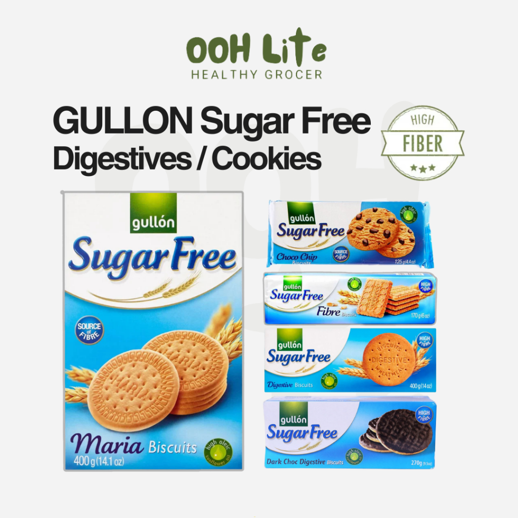 GULLON Sugar Free Biscuits/Digestives/Wafer/Choc Chips - Weight Loss ...