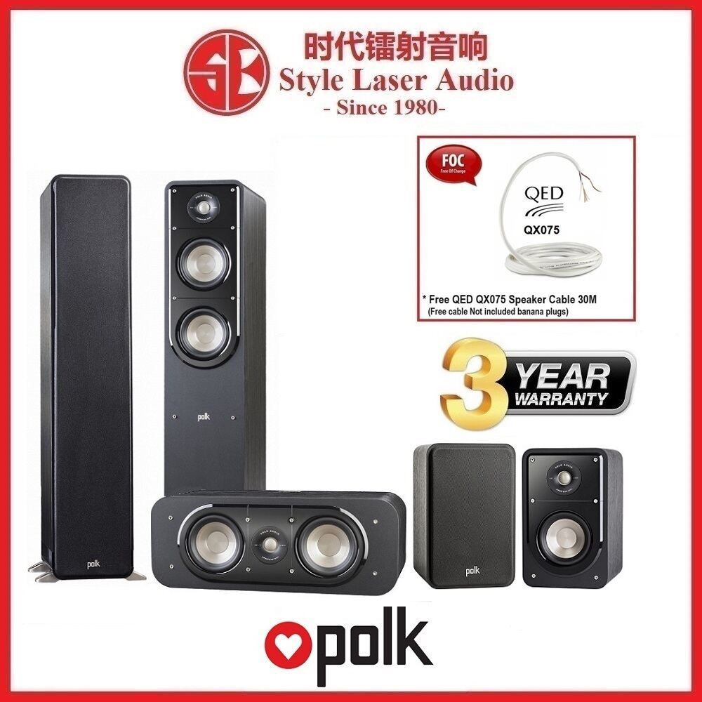 Polk Audio Signature S50 + S30 + S15 Speaker Package | Shopee Malaysia