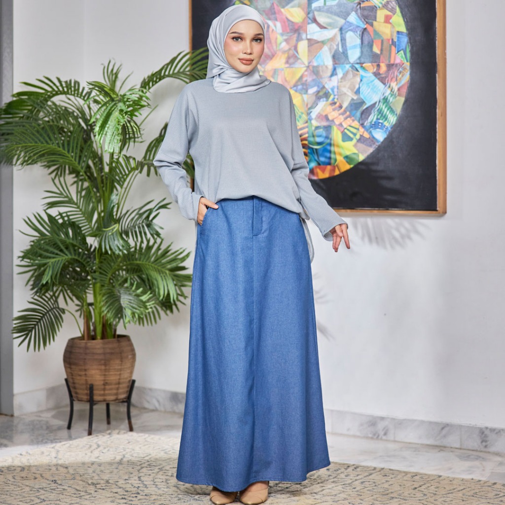 BLISS DENIM SKIRT (CALLAACLOSET) | Shopee Malaysia