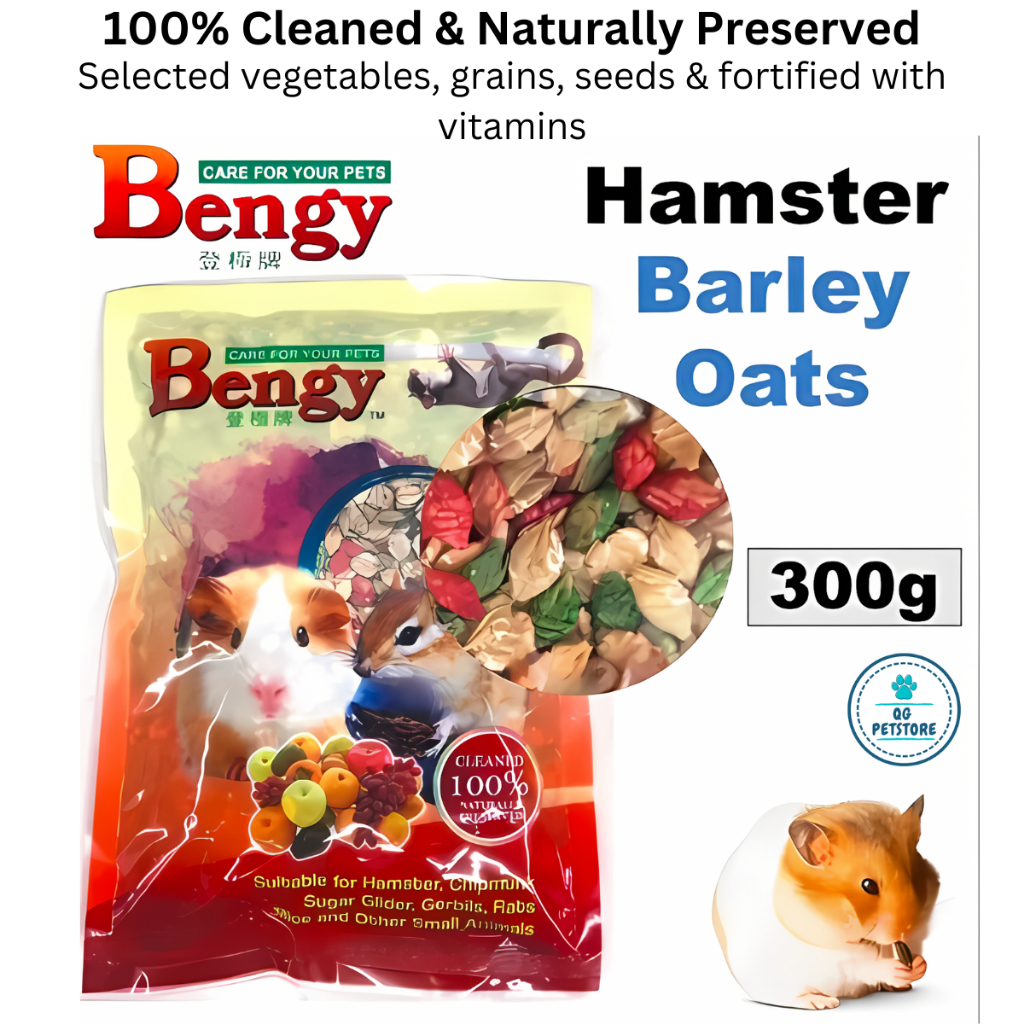 Bengy Hamster Barley Oats Food -Hamster Treat Rabbit Food Guinea Pig ...