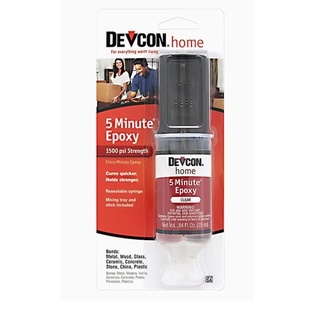 DEVCON Home 5 Minute Epoxy 1500 psi Strength Clear-25ml | Shopee Malaysia