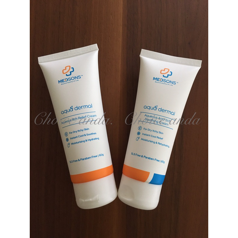 Medsons Aqua Dermal Aqueous Anti-itch Soothing Cream 60g / Aqueous Itch ...