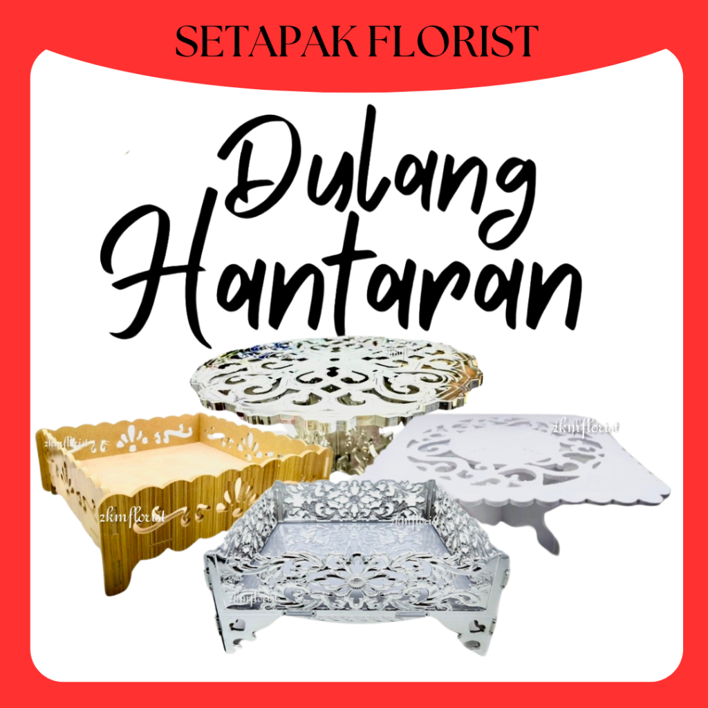 DULANG HANTARAN Perkahwinan Gift Tray Nikah Kahwin Diy White Tray ...