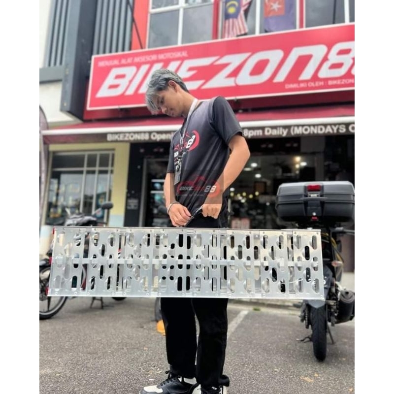 MOTORCYCLE FOLDING LADDER PORTABLE, RAMP LIPAT, 4X4, KAPCHAI, SUPERBIKE ...