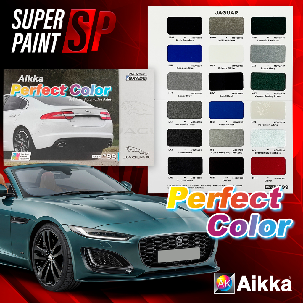 Aikka Perfect Color Chart No99 JAGUAR 2K Paint Touch Up Paint Touch Up ...
