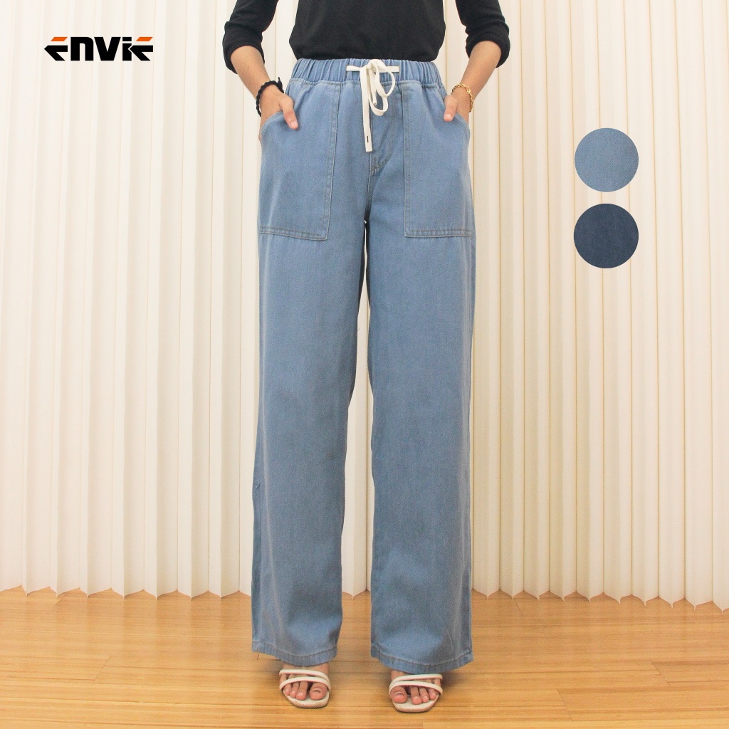 Envie Jeans Drawstring Baggy Angled Pocket | Shopee Malaysia
