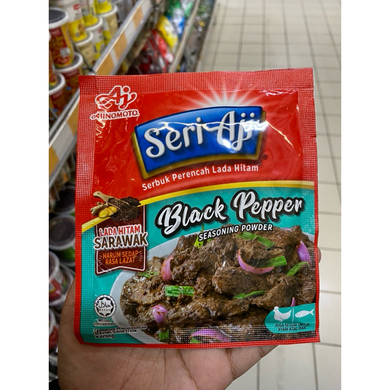 Seri Aji Serbuk Perencah Lada Hitam 38g | Shopee Malaysia