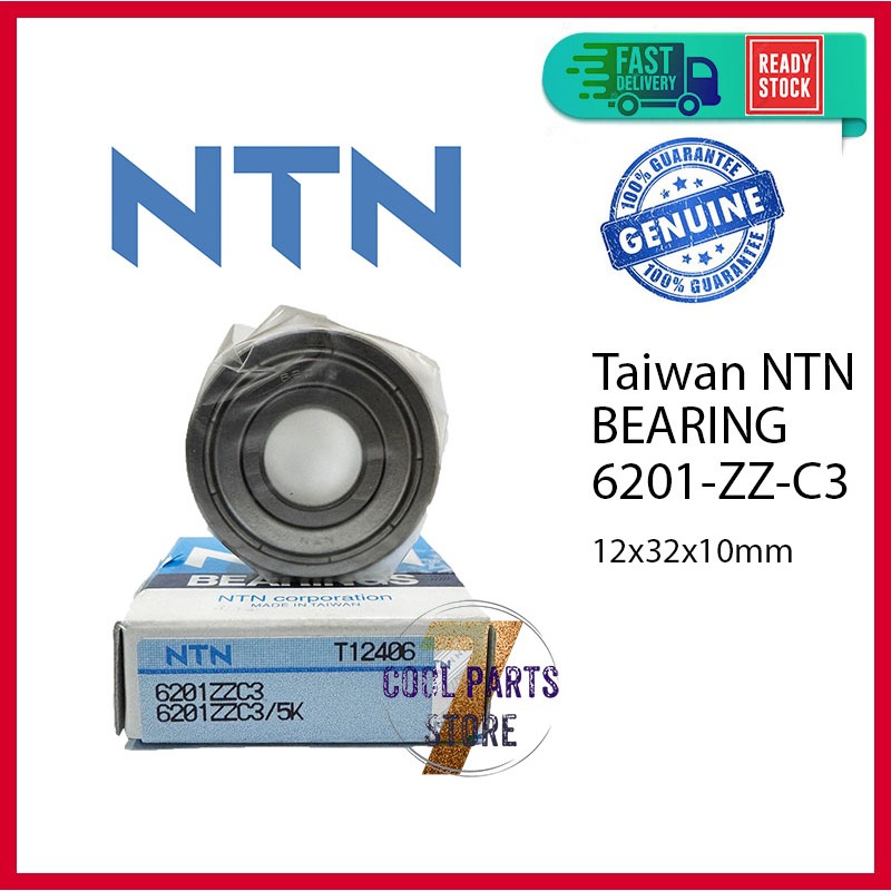 6201 ZZ C3 NTN Bearing 6201-ZZ (12 X 32 X 10mm) - 100% ORIGINAL ...