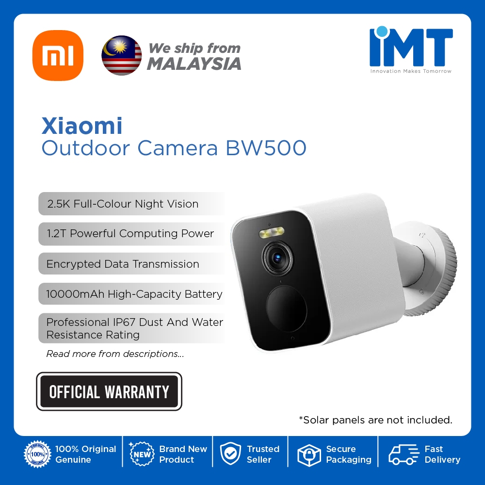 Xiaomi Outdoor Camera BW500 | 2.5K full-colour night vision | 1.2T ...