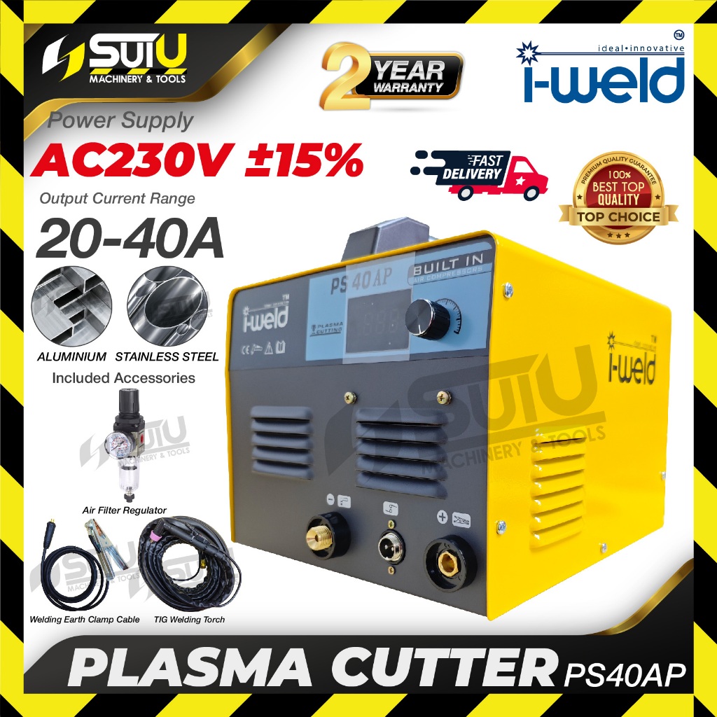 I-WELD / IWELD PS40AP / PS 40 AP Plasma Cutter Machine (Built in ...