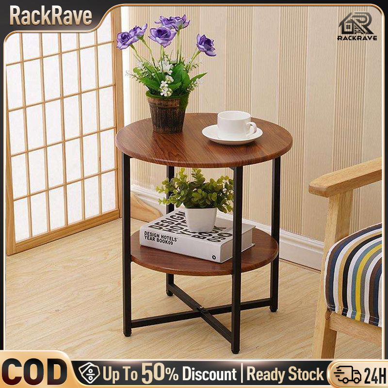 RR-Nordic Bed Side Table Coffee&Tea Table Small Round Side Table Simple ...