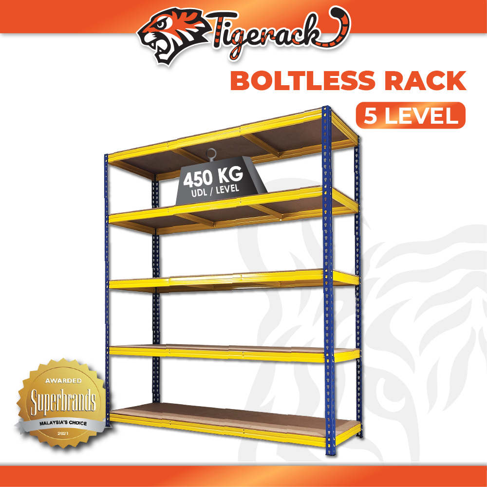 [FREE SHIPPING] TIGERACK Boltless Rack 5 Level Shelf Rack Storage Rack ...