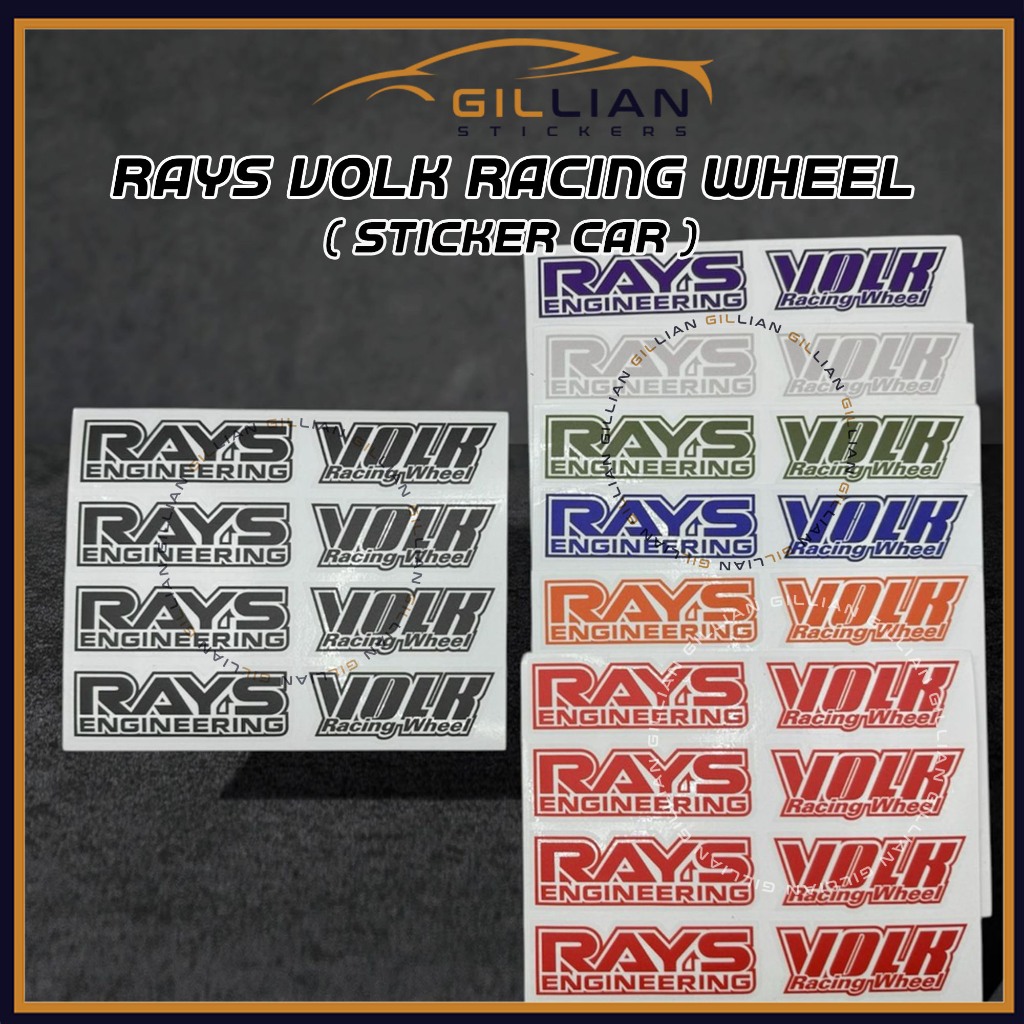 STICKER CAR SPORT RIM RAYS ENGINEERING TE37 (RAYS VOLK RACING WHEEL ...