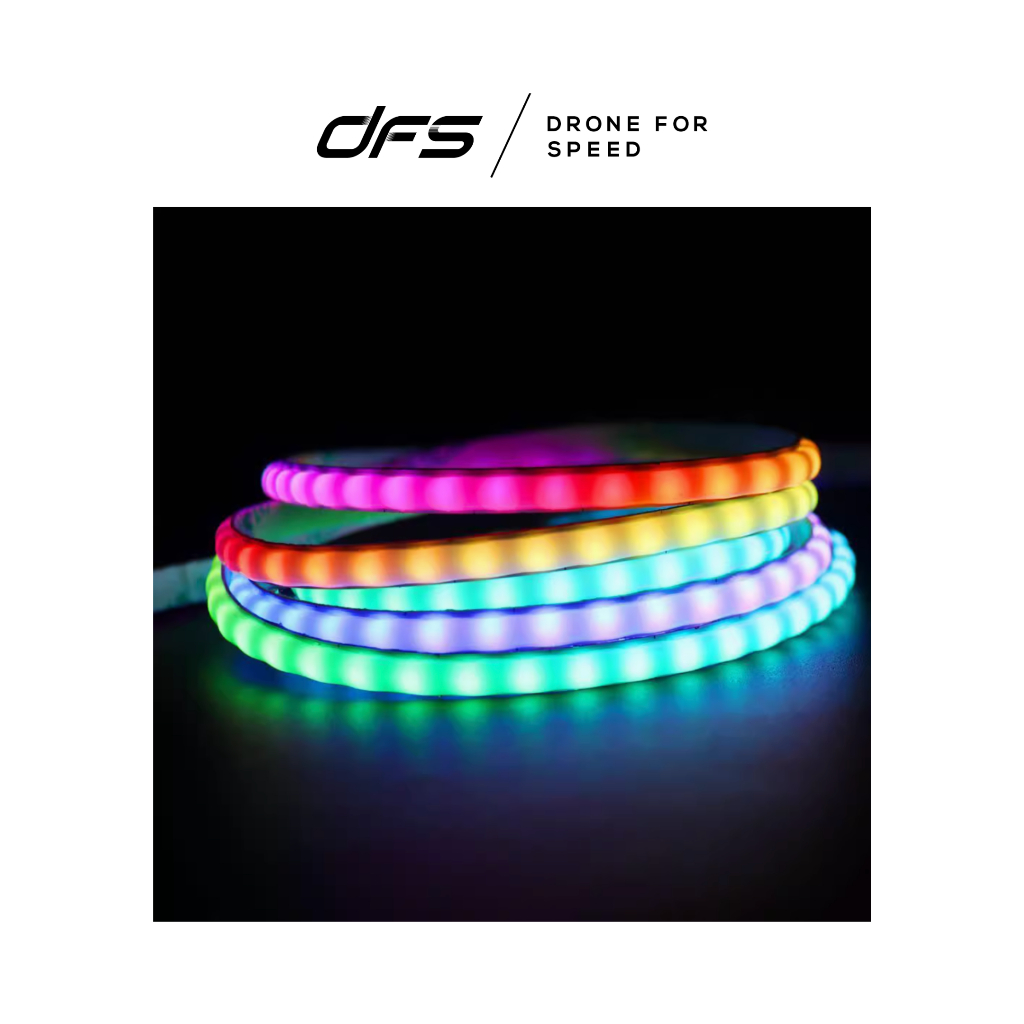 WS2812 Colourful COB Smart Ultra Narrow 5MM Width RGB Single Point ...