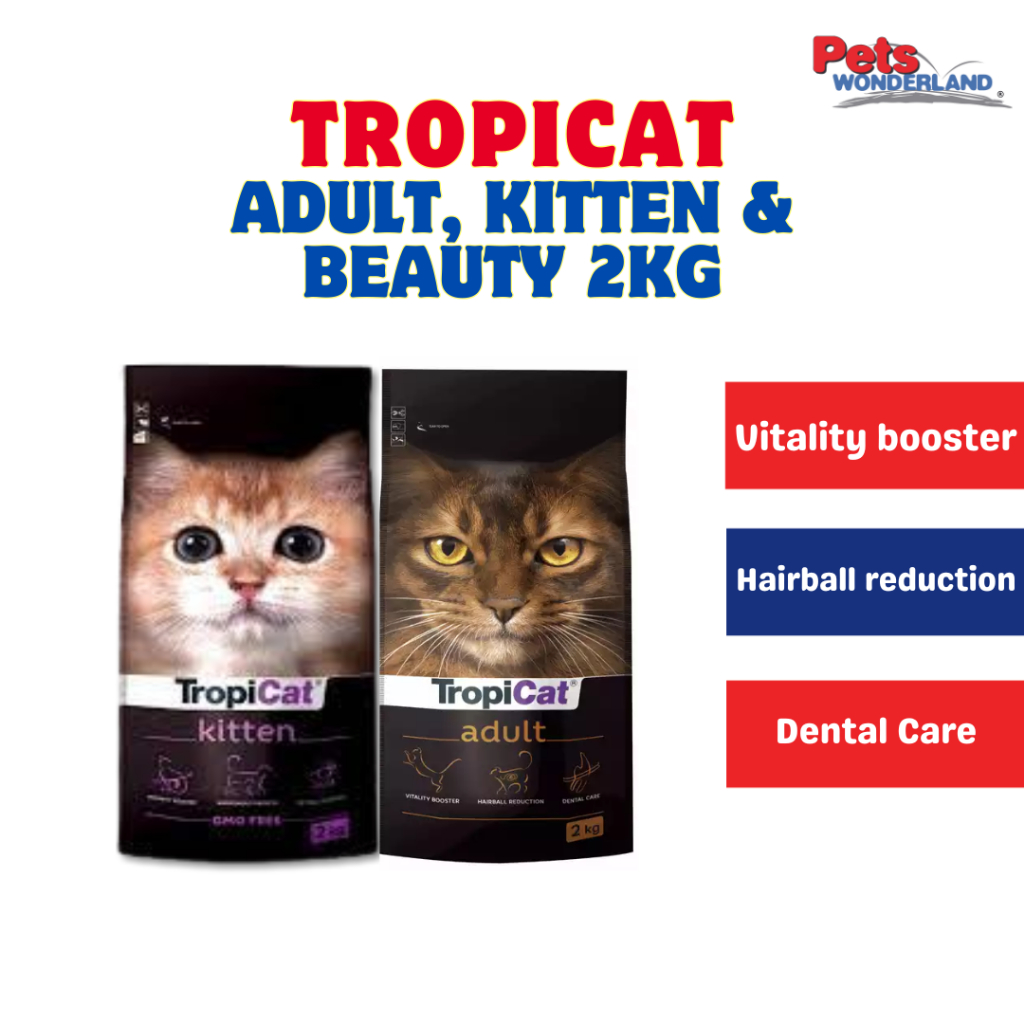 Tropicat Cat Dry Food 2kg – Complete & Balanced Nutrition for Healthy ...