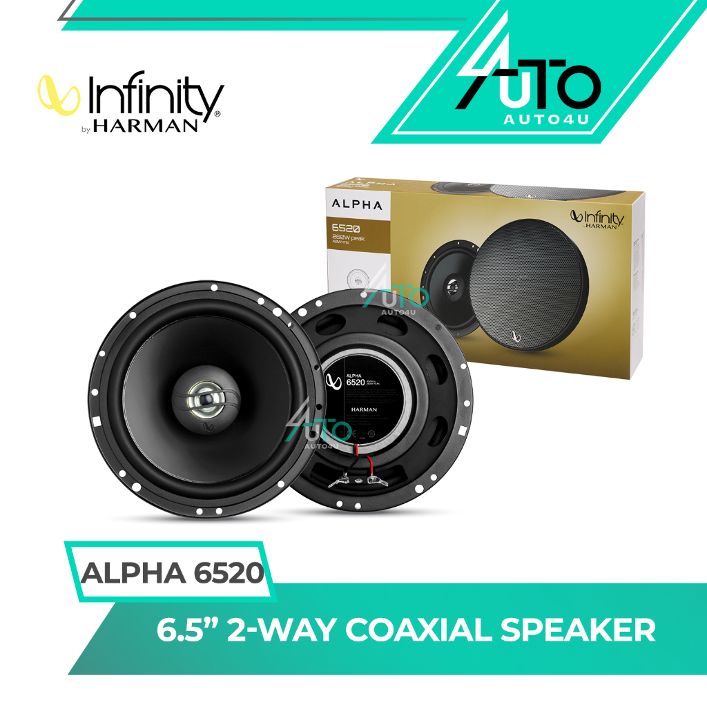 Infinity Alpha 6520 6.5" 2-Way Coaxial Speaker Proton Perodua Toyota Honda Nissan Speaker Kereta ...
