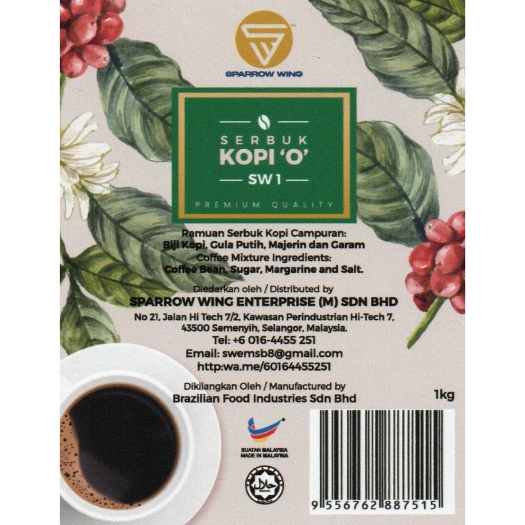 SW1 Serbuk Kopi O 1kg ( Serbuk Kopi Traditional Coffee Powder Suitable ...