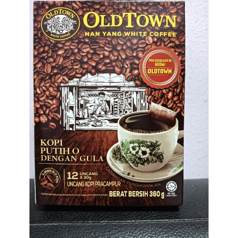 Old Town Roasted White Coffee O 2 in 1 Sugar Added (30g X 12 sachets) 360g | Shopee Malaysia