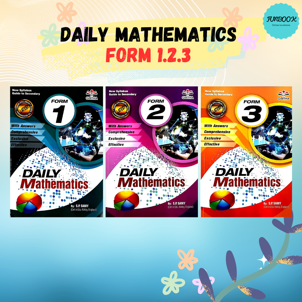 [FUNBOOK] Daily Mathematics (Geetha) Form 1,2,3,4,5 | Shopee Malaysia
