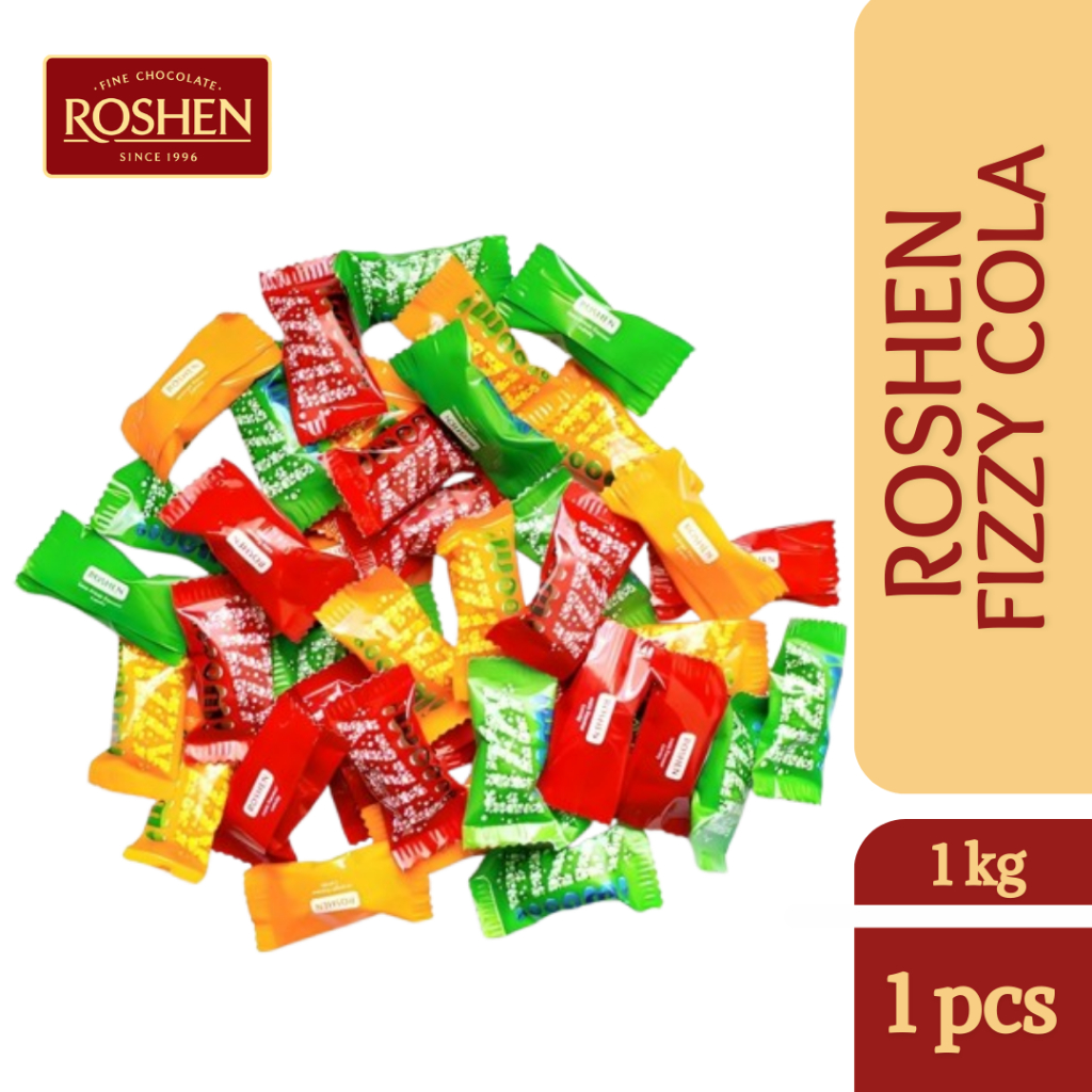 ROSHEN fizzy boom cola (1kg) Roshen gula gula kola | Shopee Malaysia