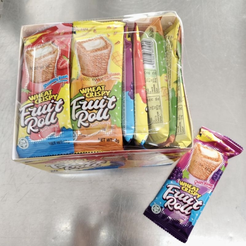 Wheat Crispy Fruit Roll Soft Candy 30pcs | Shopee Malaysia