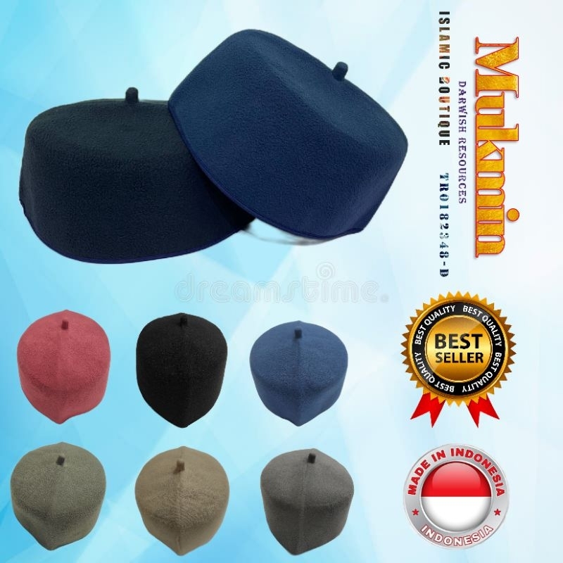 Kopiah Raihan Indonesia Hitam Biru Hijau Kelabu Maroon | Shopee Malaysia