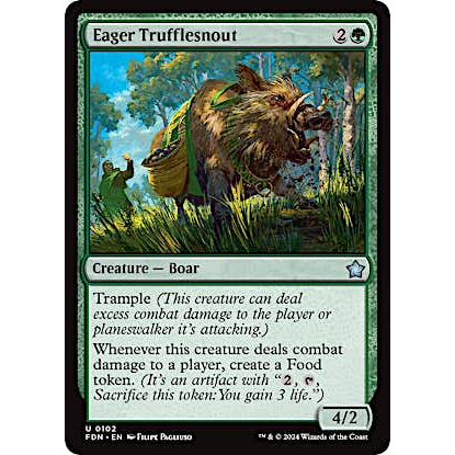 [Shuffle] MTG: Foundations (FDN) U 0102 | Eager Trufflesnout | Shopee ...