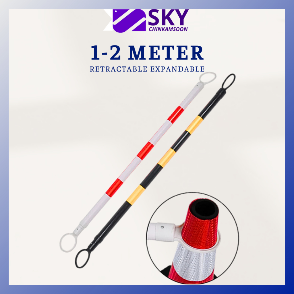 Expandable Retractable Cone Bar Traffic Safety Cone Bar Barrier 1 ...