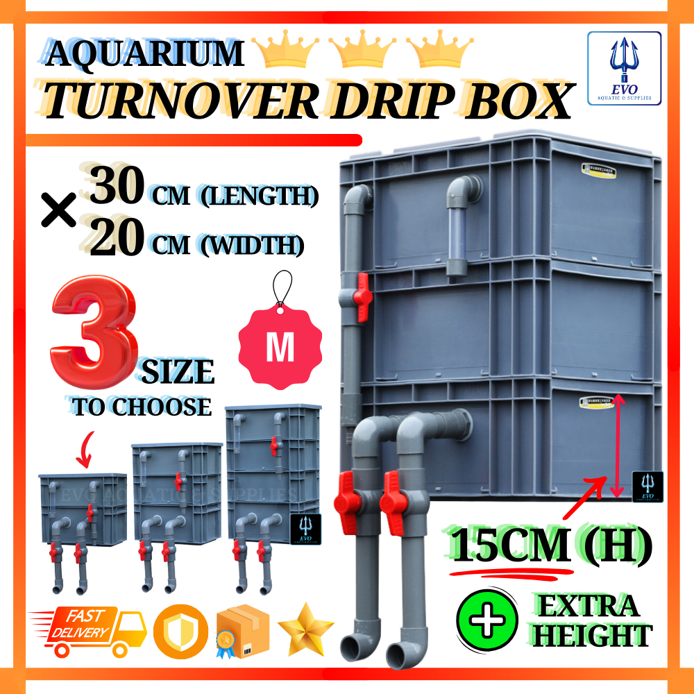 🔥READY STOCK🔥Aquarium Turnover Filter Box Drip Box 30X20CM Multi 234 ...