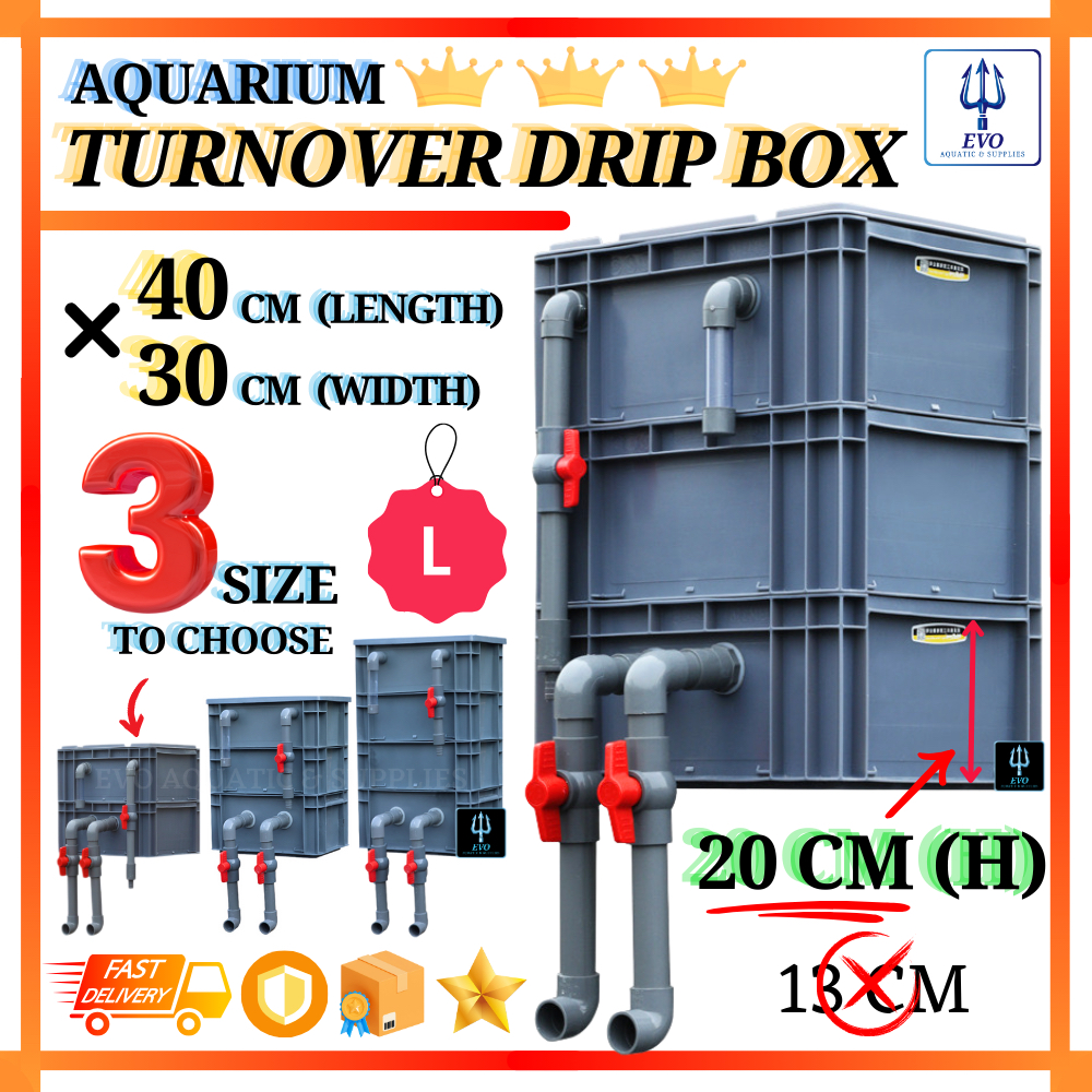 🔥READY STOCK🔥Aquarium Large Turnover Filter Box Drip Box 40X30CM 234 ...