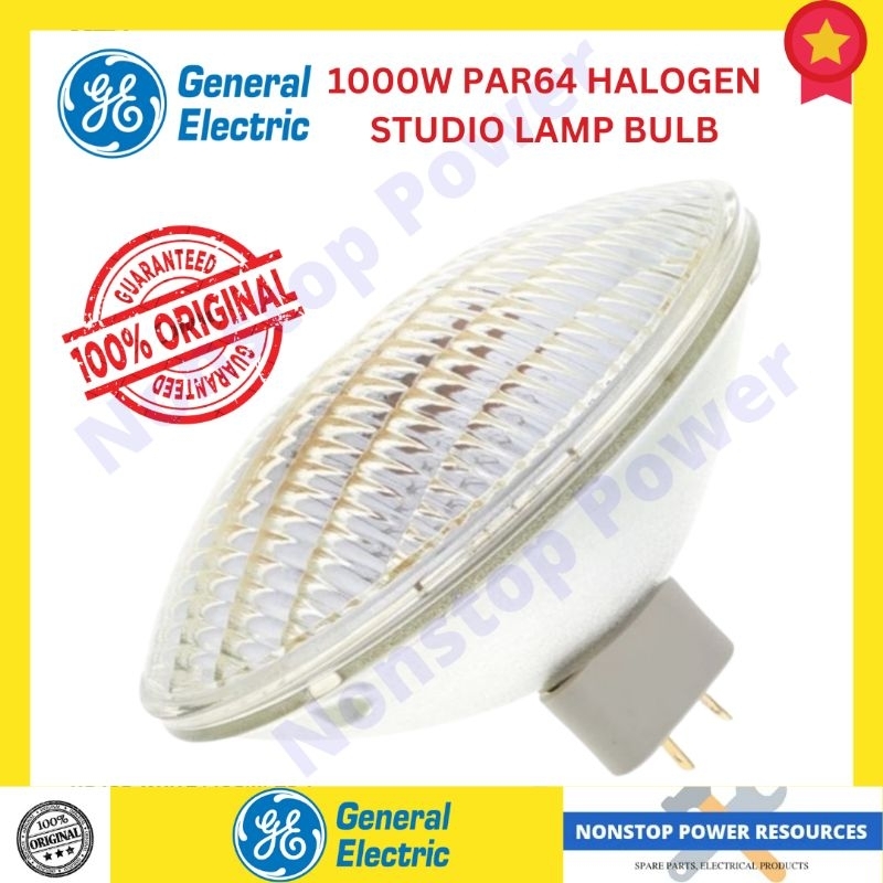 GE Showbiz Super PAR64 1000w CP62 EXE 240v Mediutm Flood Studio Lamp 2 ...