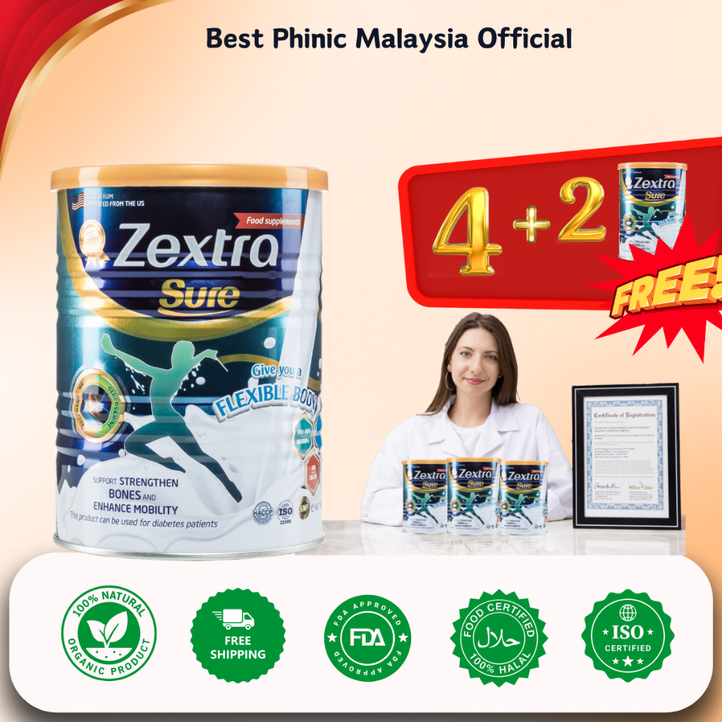 🇺🇸[100% AUTHENTIC] [ READY STOCK] Zextra Sure Milk for Bones Supports ...