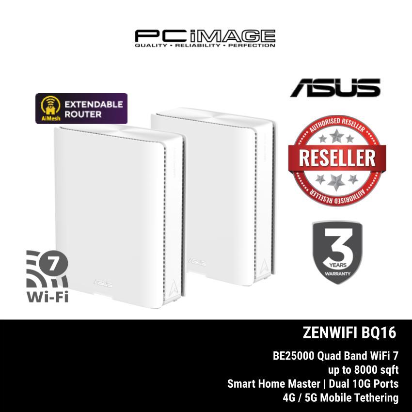 ASUS ZenWiFi BQ16 WiFi 7 BE25000 6GHz Quad Band Wireless Mesh Router ...