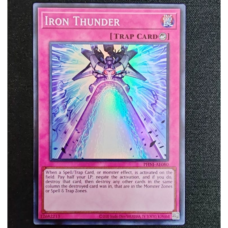YUGIOH PHNI-AE080 Iron Thunder[SR] | Shopee Malaysia